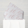 Elegant Sweet 16 Script Calligraphy Pattern Pink Tissue Paper | Zazzle
