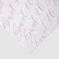 Elegant Sweet 16 Script Calligraphy Pattern Pink Tissue Paper | Zazzle