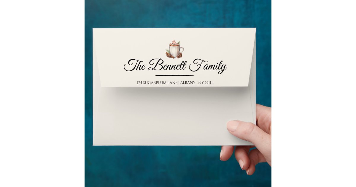 Elegant Sweetest Noel Christmas Envelope | Zazzle