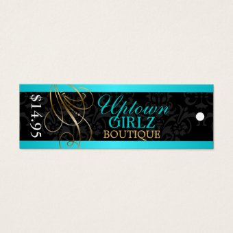 Elegant Swirl Fashion Accessory Boutique Hang Tags | Zazzle