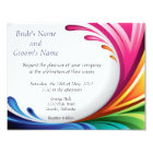 Elegant Swirling Rainbow Splash Invite - 5 | Zazzle.com