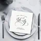 Elegant Swirly Calligraphy 40th Birthday Party Napkins | Zazzle