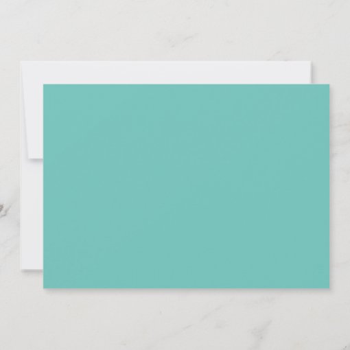 Elegant Teal Gold Frame - Choose Size - Note Card | Zazzle