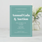 Elegant Teal Minimalist Business Corporate Event Invitation | Zazzle