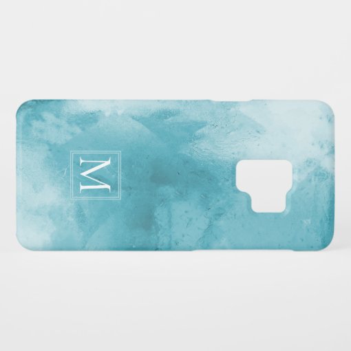 Elegant Teal Turquoise Marble | Monogram Case-Mate Samsung Galaxy Case ...