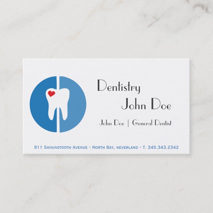 Elegant teeth logo dentist dental business card | Zazzle.com