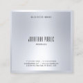 Elegant Template Modern Professional Silver Look Square Business Card ...