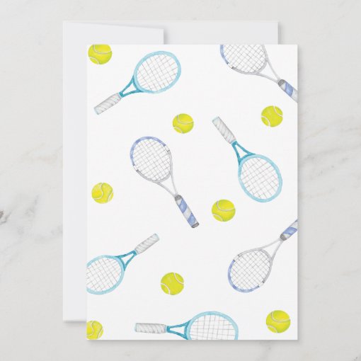 Elegant Tennis Birthday Invitation | Zazzle