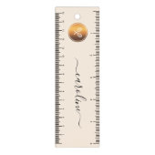 Elegant Tennis Design Gold Racket Calligraphy Name Ruler | Zazzle