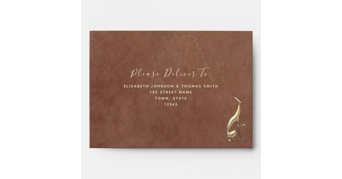 Elegant Terracotta 5x7 Envelope | Zazzle