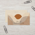 Elegant Terracotta Abstract Desert Business Card | Zazzle