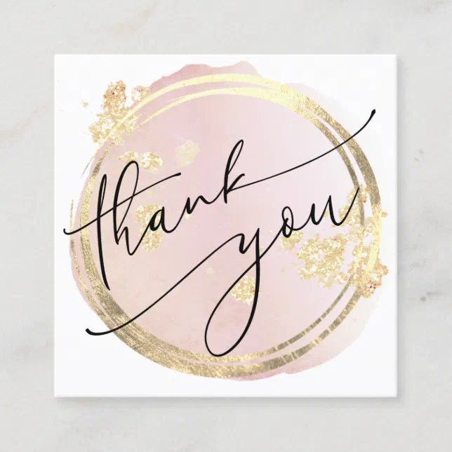 elegant thank you card | Zazzle