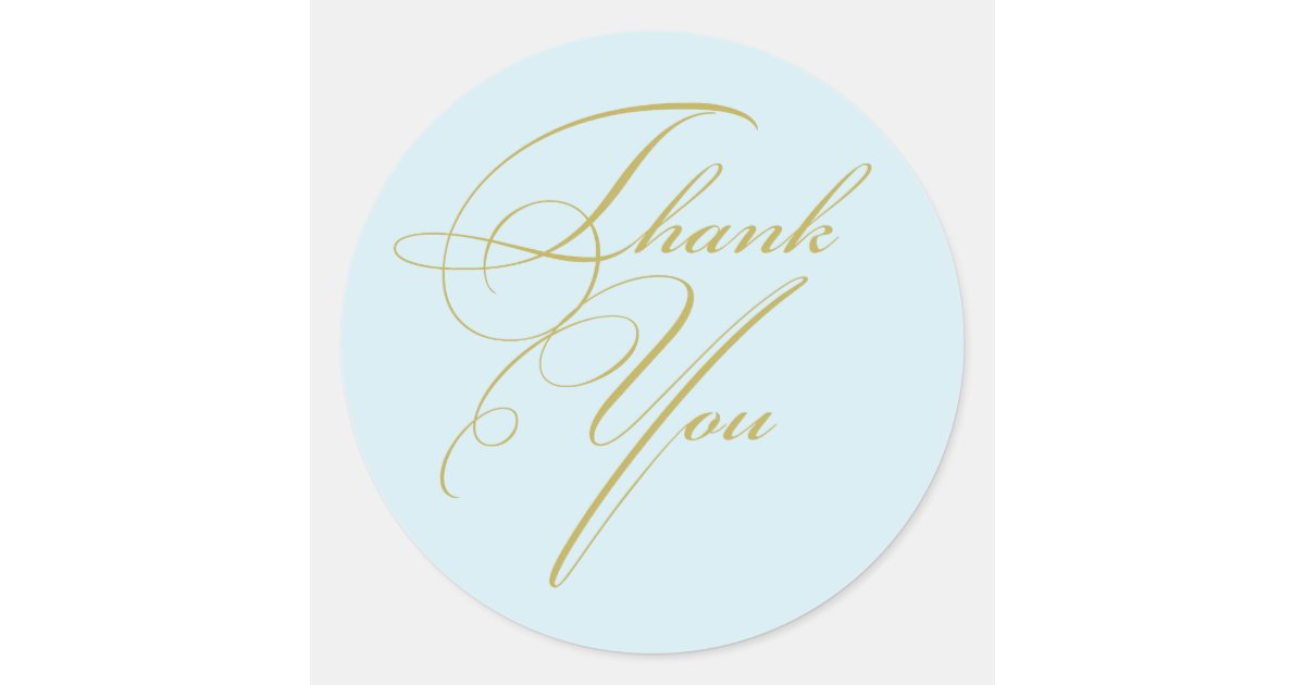 Elegant Thank You Stickers | Zazzle