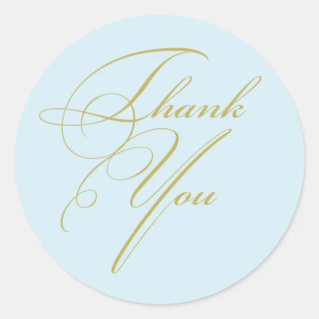 Elegant Thank You Stickers | Zazzle