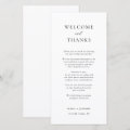 Elegant Thank You Welcome and Thanks Place Cards | Zazzle