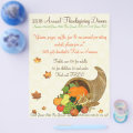 Elegant Thanksgiving COMMUNITY EVENT DINNER RAFFLE Flyer | Zazzle
