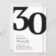 Elegant Thirty 30th Birthday Party Invitation | Zazzle