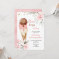 Elegant Three Scoops Of Fun 3rd Birthday Party Invitation | Zazzle