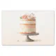 Elegant Tier Blush Floral Wedding Cake Bakery Tissue Paper | Zazzle