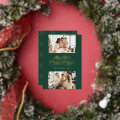 Elegant Timeless Script Merry Christmas Photo Foil Holiday Card | Zazzle