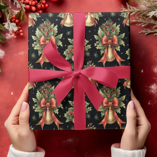 Elegant Traditional Christmas Wrapping Paper | Zazzle