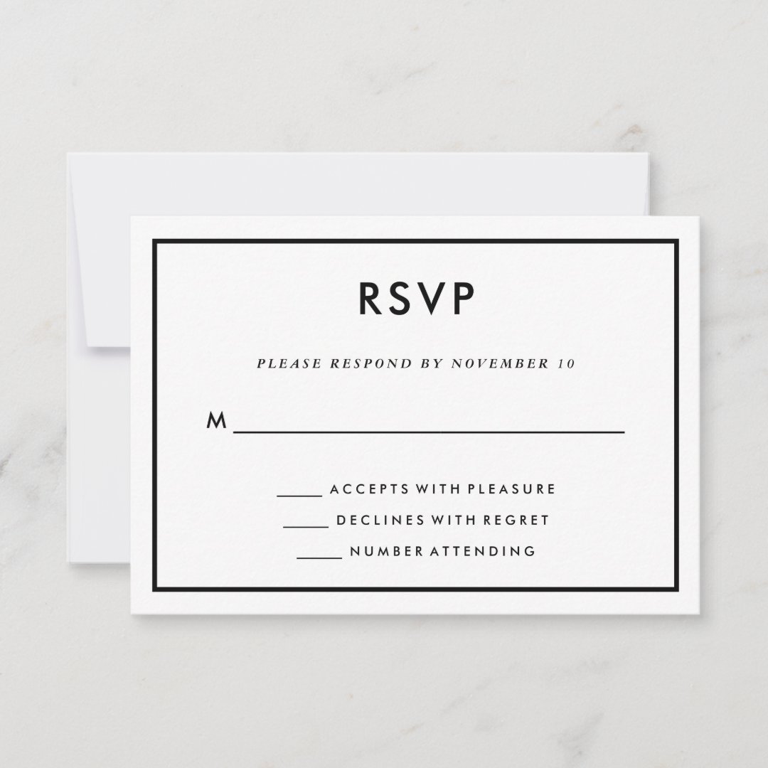 Elegant Travel Theme Wedding | Map on Back RSVP Card | Zazzle