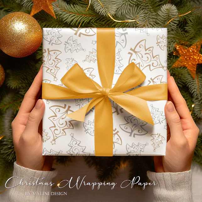 Elegant Gold Christmas Wrapping Paper Images
