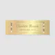 Elegant Trendy, Gold Frame Name Tag | Zazzle