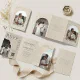 Elegant Tri-Fold Wedding Invitation with Photos | Zazzle