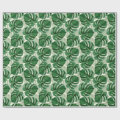 Elegant Tropical Greenery Green Monstera Leaf Wrapping Paper | Zazzle