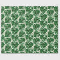 Elegant Tropical Greenery Green Monstera Leaf Wrapping Paper | Zazzle