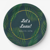 Elegant Tropical Luau Paper Plates | Zazzle