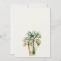 Elegant Tropical Watercolor Palm Trees Script Save The Date | Zazzle