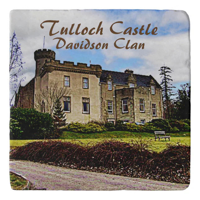 Elegant Tulloch Castle – Scottish Davidson Clan Trivet | Zazzle
