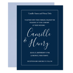 Periwinkle Blue Wedding Invitations | Zazzle