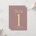 Elegant Typography Modern Wedding Table Numbers | Zazzle