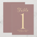 Elegant Typography Modern Wedding Table Numbers | Zazzle