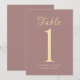 Elegant Typography Modern Wedding Table Numbers | Zazzle