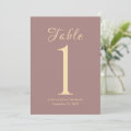 Elegant Typography Modern Wedding Table Numbers | Zazzle
