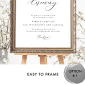 Elegant Unplugged Ceremony Wedding Vertical Sign | Zazzle