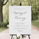Elegant Unplugged Ceremony Wedding Vertical Sign | Zazzle