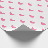 Elegant Valentine pink white tiny heart pattern Wrapping Paper | Zazzle