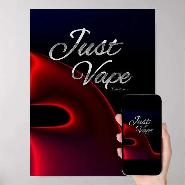 Elegant Vaping Poster | Zazzle