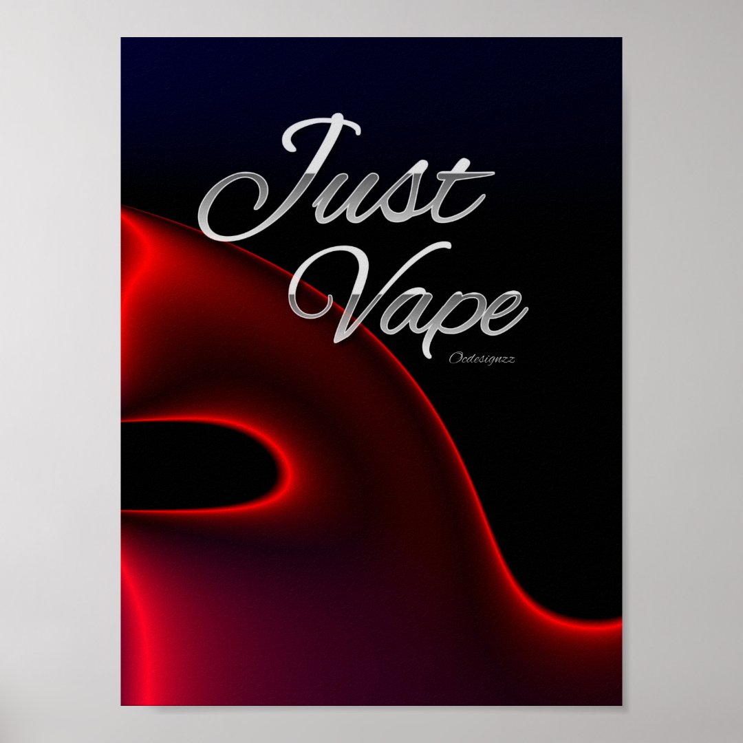Elegant Vaping Poster | Zazzle