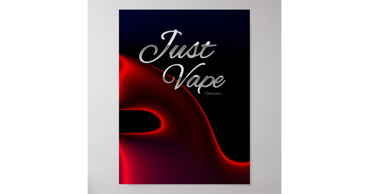 Elegant Vaping Poster | Zazzle