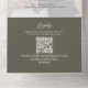 Elegant Vellum Photo Overlay Dark Brown | QR Code All In One Invitation ...