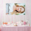 Elegant Vertical Graduate Photo Graduation Party Banner | Zazzle