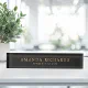 Elegant very dark gray trendy desk name plate | Zazzle