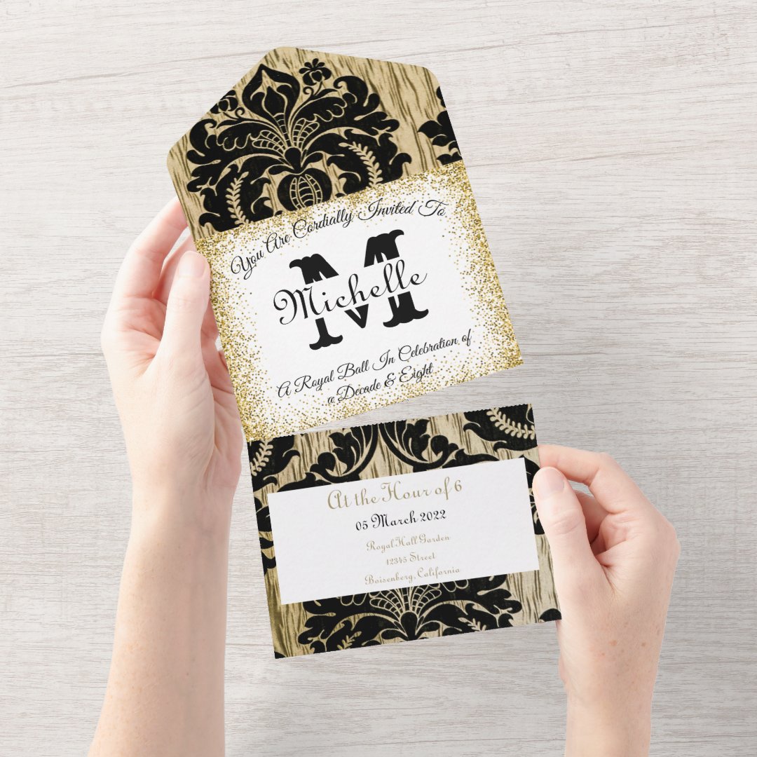 Elegant Victorian Royal 18th Birthday Invitation | Zazzle