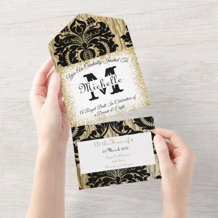 Elegant Victorian Royal 18th Birthday Invitation | Zazzle